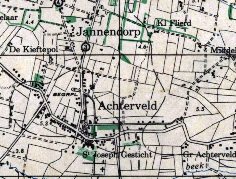 Achterveld geschiedenis kaart - Basisschool St. Jozef